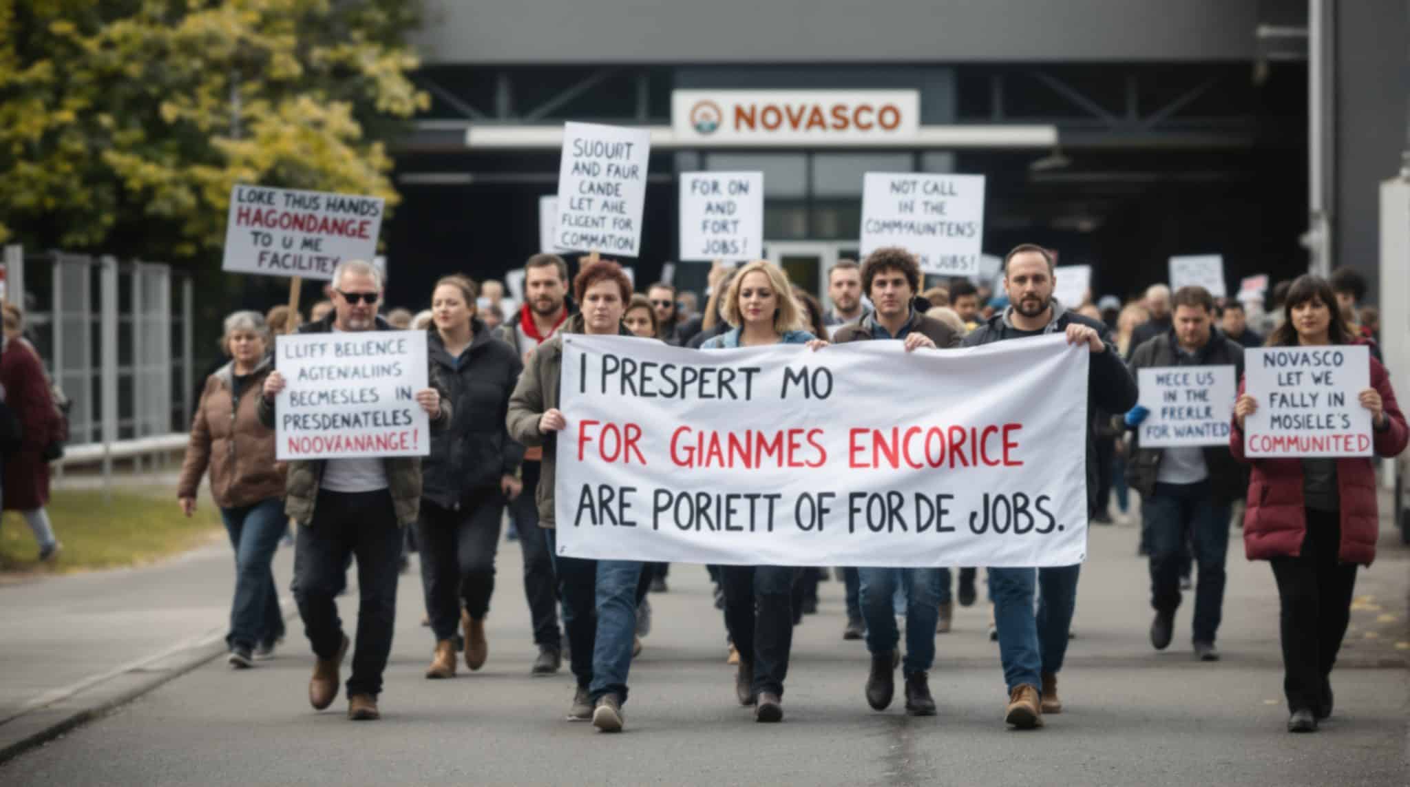 à hagondange, en moselle, la marche décisive pour préserver l'avenir de ...